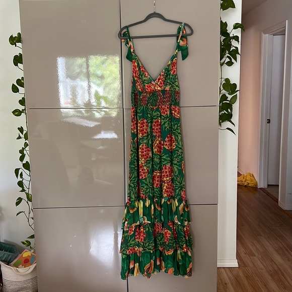 FARM Rio | Dresses | Farm Rio Pineapples Galore Maxi | Poshmark